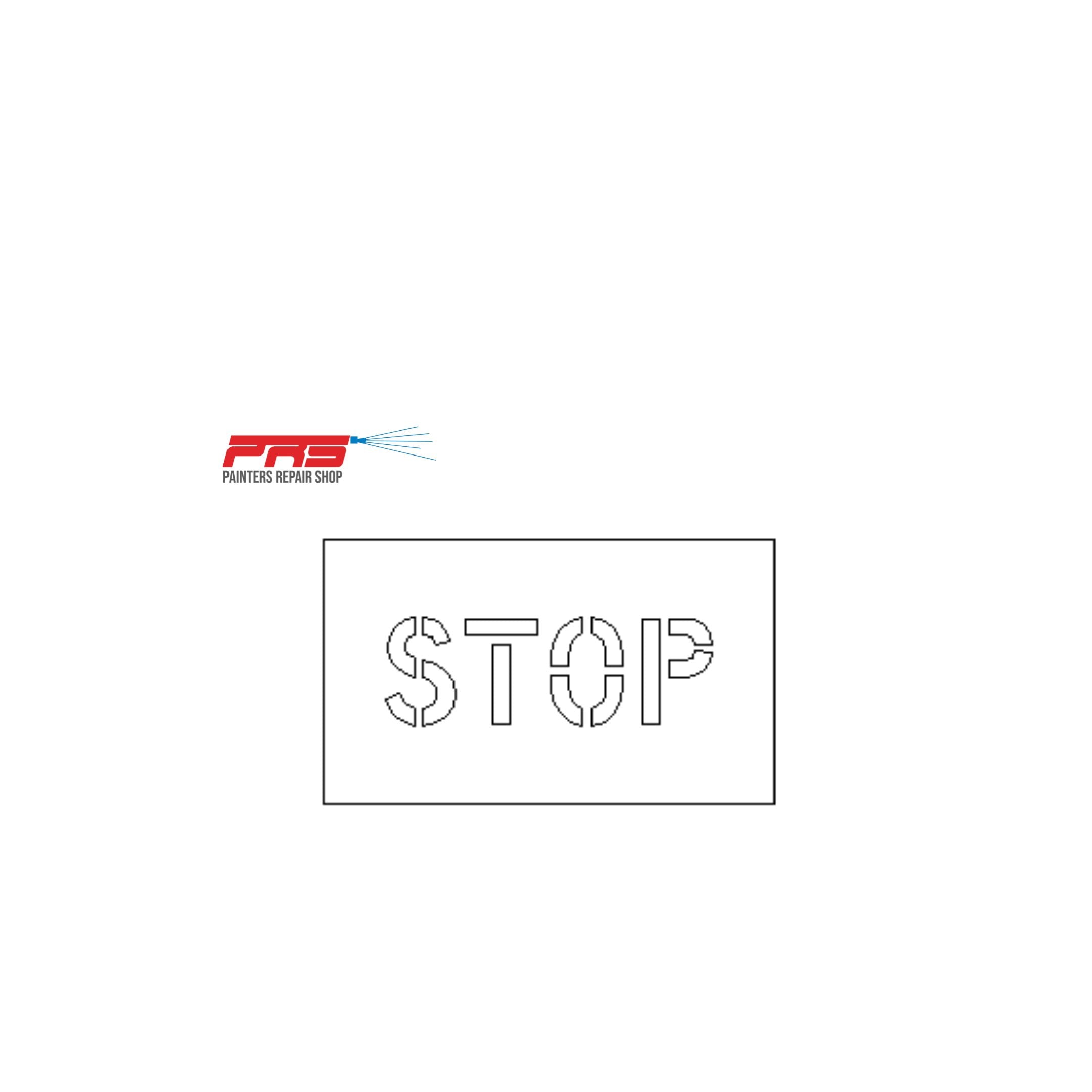 Durable Stop Stencils for Accurate Road Signs